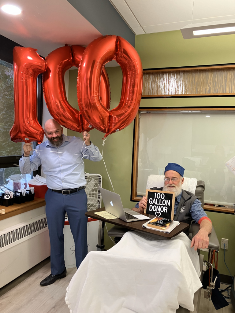100 Gallon Donor Hope to Inspire Others to Give Blood - Rhode Island ...